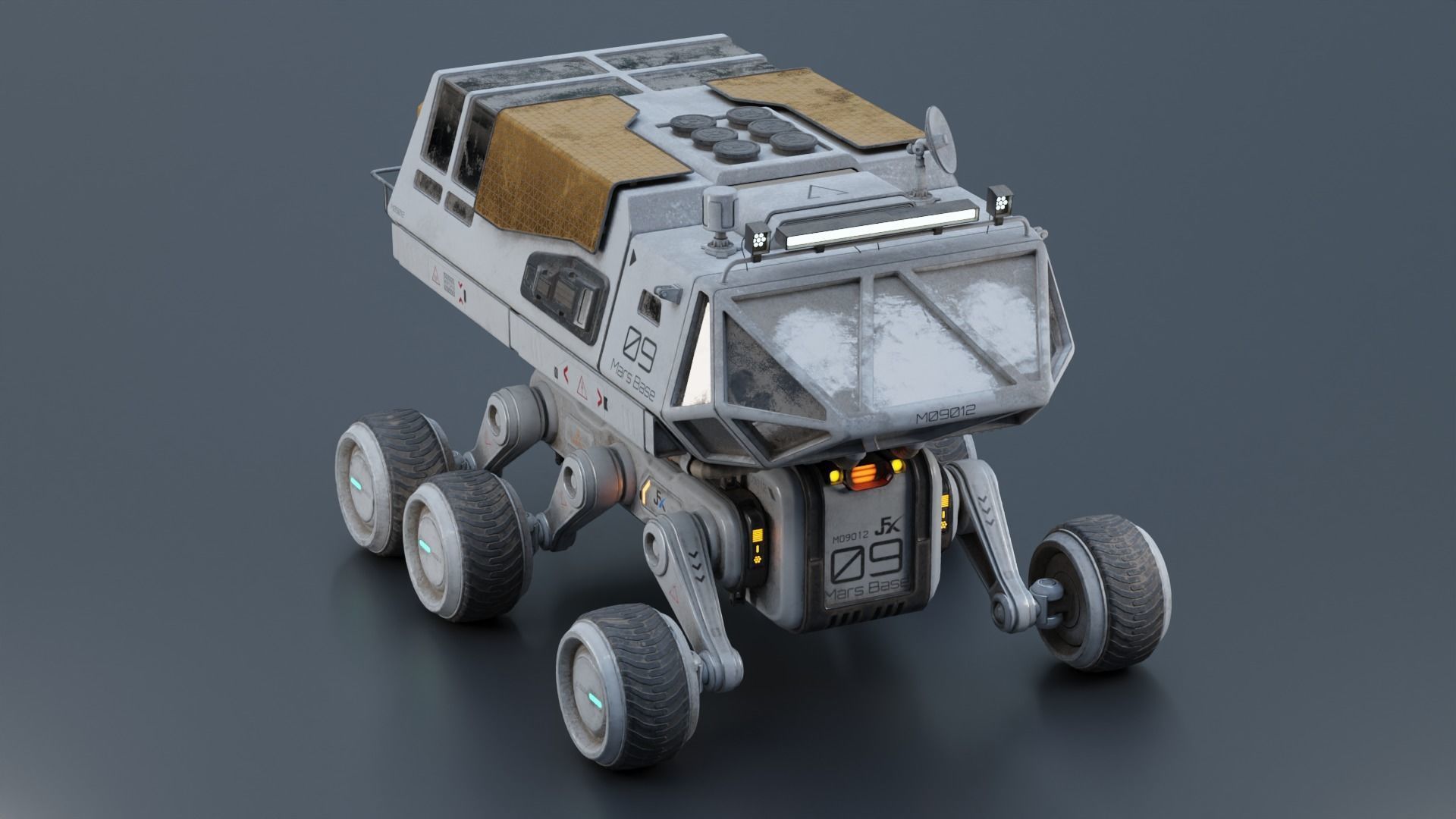Pbr-Mars Rovers Series - Exploration Vehicles 3D model animated rigged ...