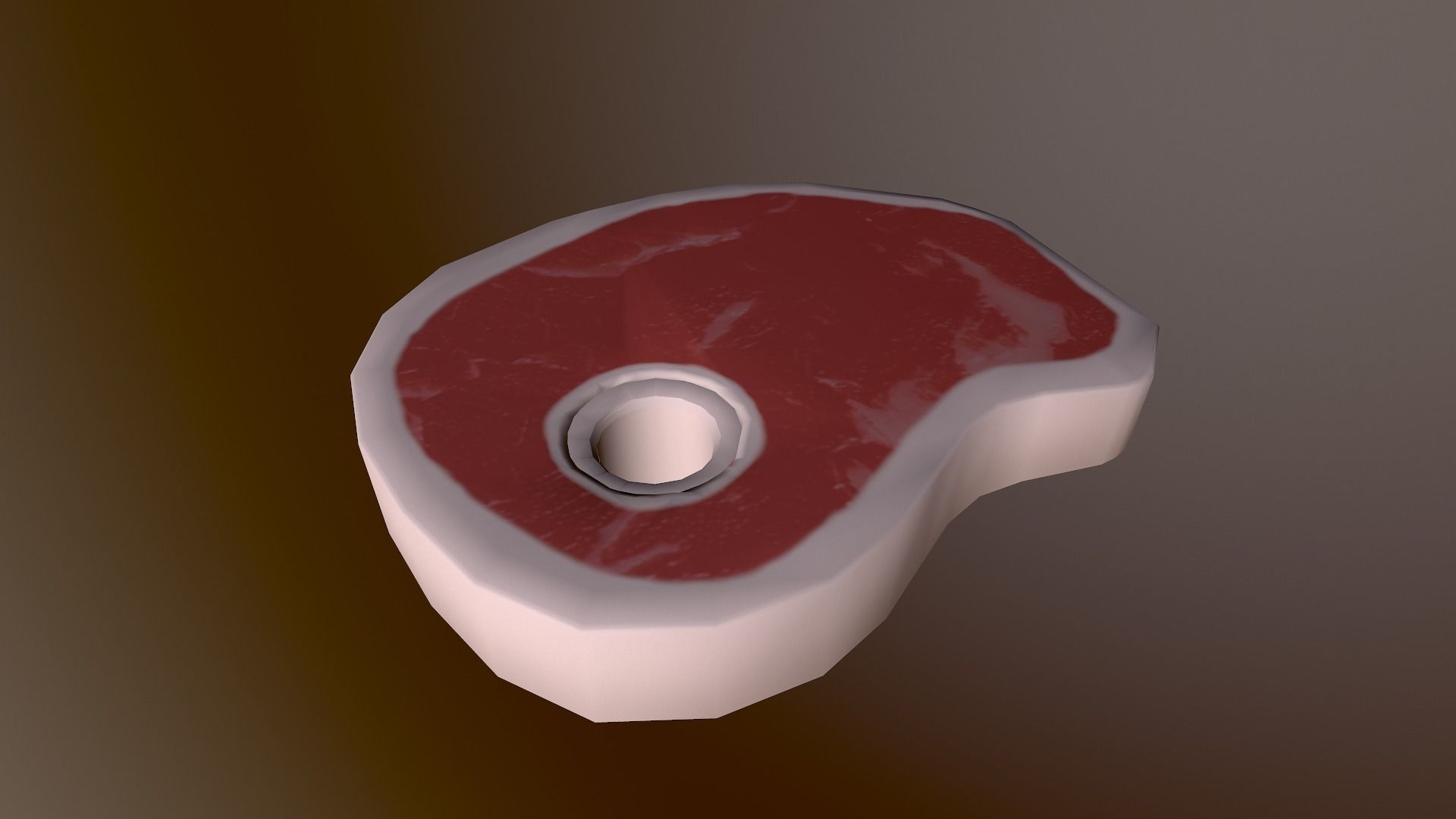 3D model Low Poly Steak piece of meat VR / AR / low-poly | CGTrader