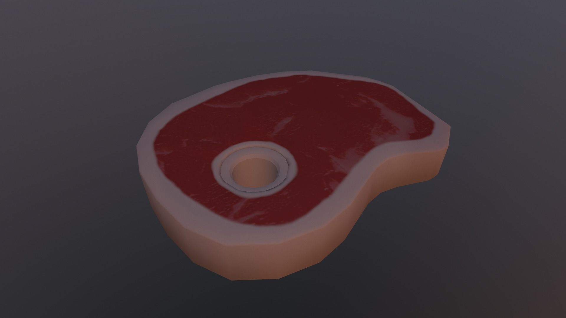 3D model Low Poly Steak piece of meat VR / AR / low-poly | CGTrader