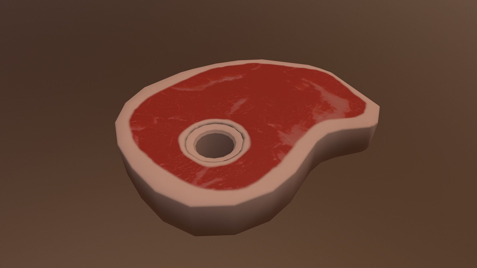 3D model Low Poly Steak piece of meat VR / AR / low-poly | CGTrader