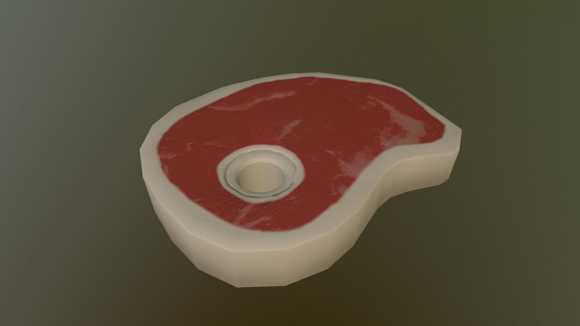 3D model Low Poly Steak piece of meat VR / AR / low-poly | CGTrader