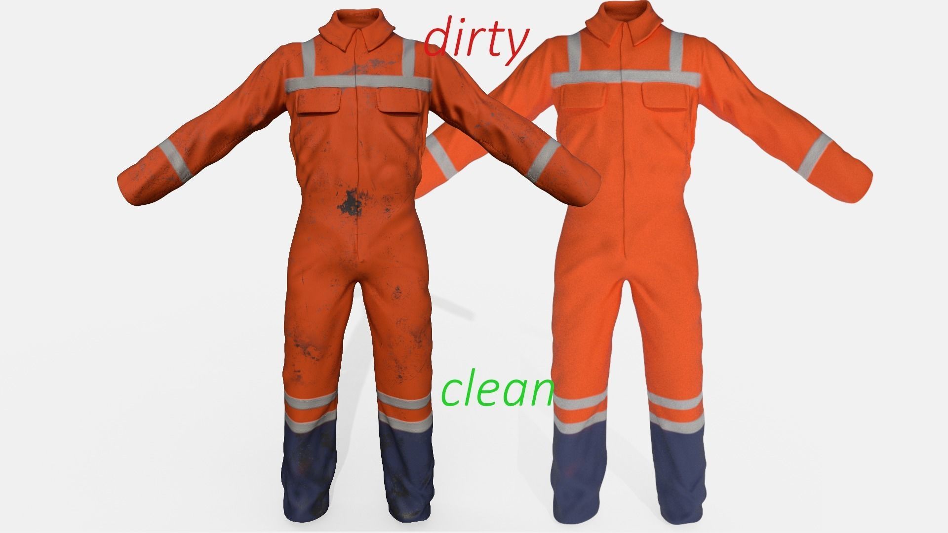 3D model Workman Overall VR / AR / low-poly | CGTrader