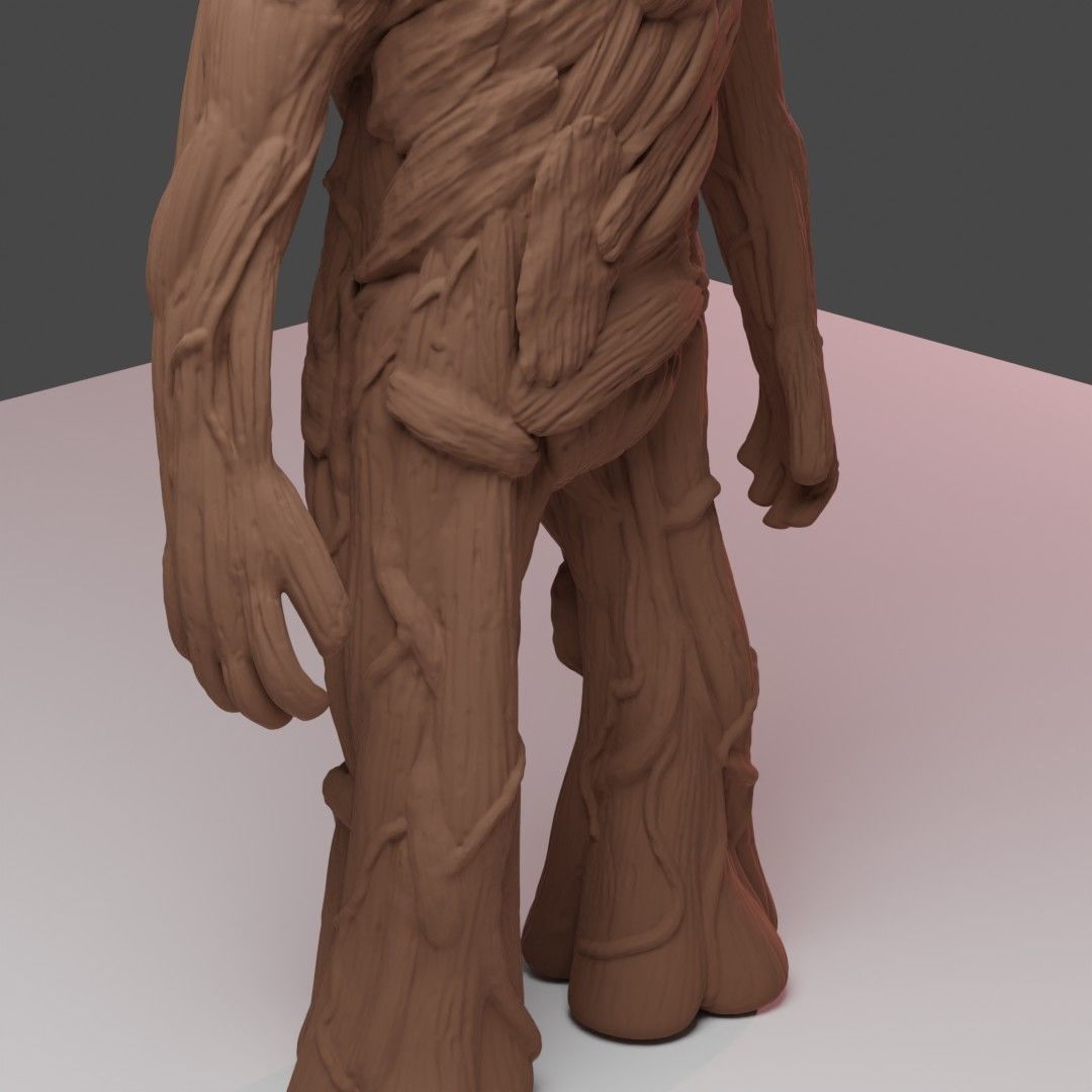 Baby groot body 3D model 3D printable | CGTrader