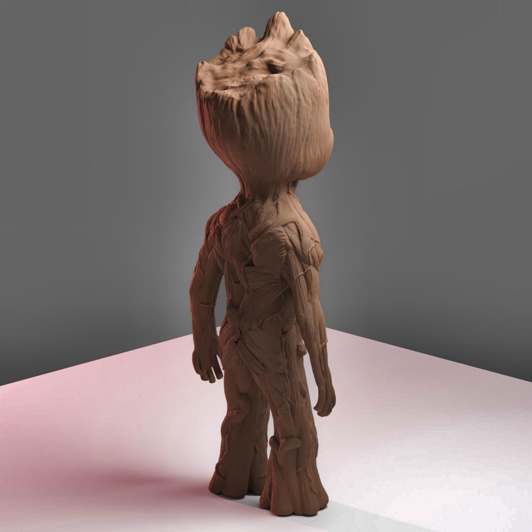 Baby groot body 3D model 3D printable | CGTrader
