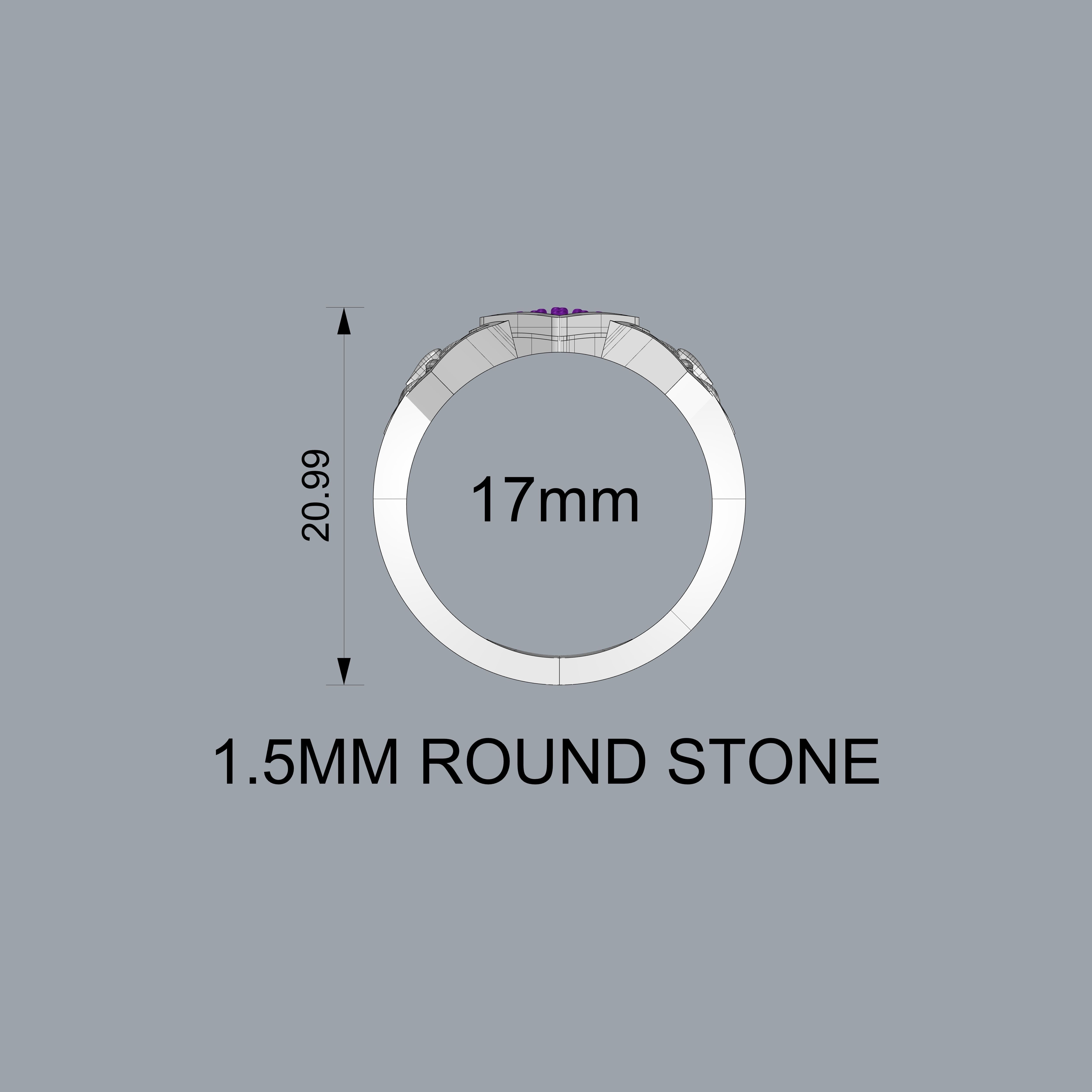 Emboss Ring 3D model 3D printable | CGTrader