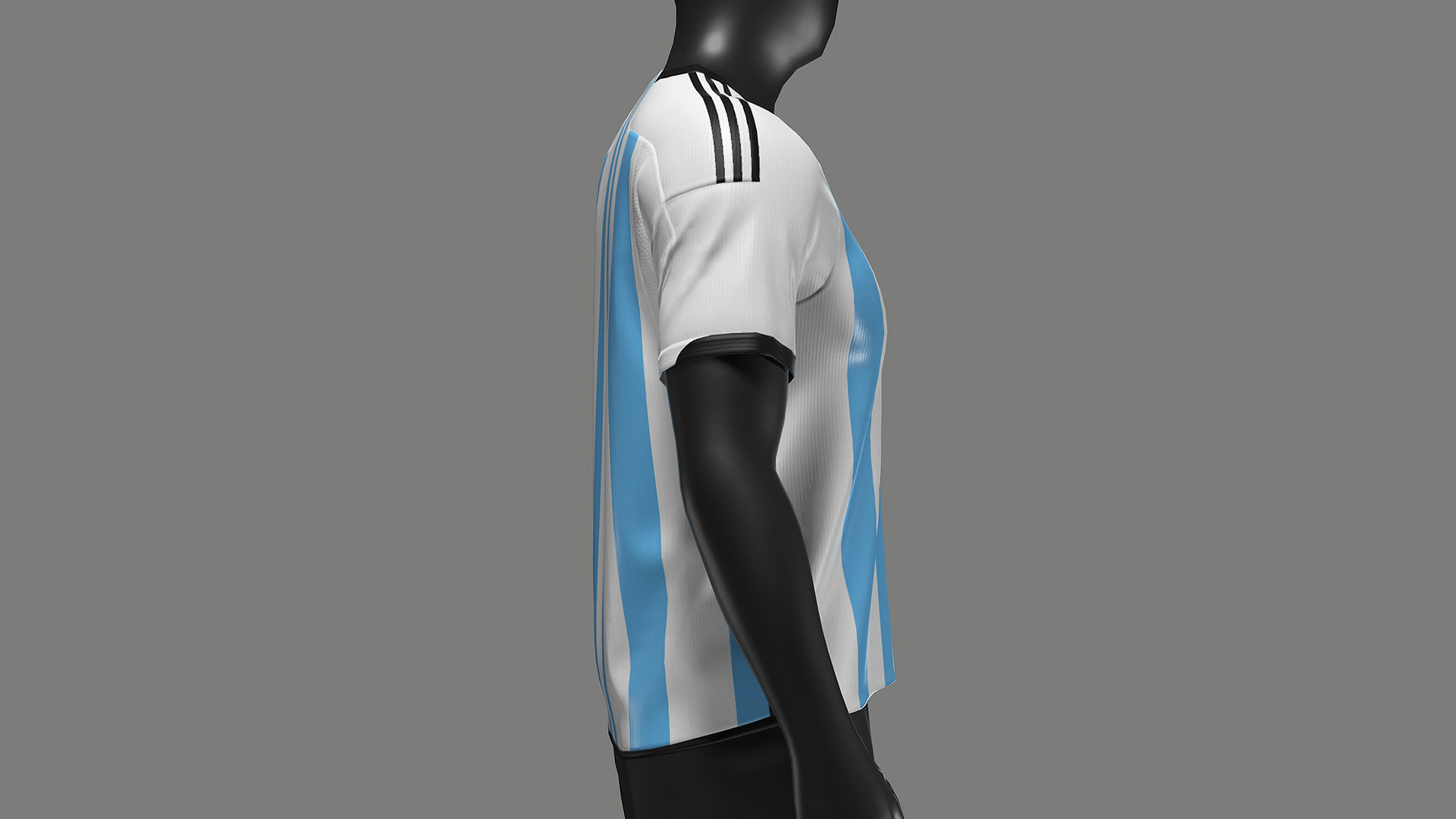 3D model Argentina Football Jersey FIFA World Cup 2022 VR / AR / low ...