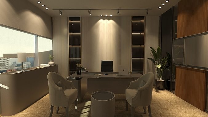 modern office 3D model | CGTrader