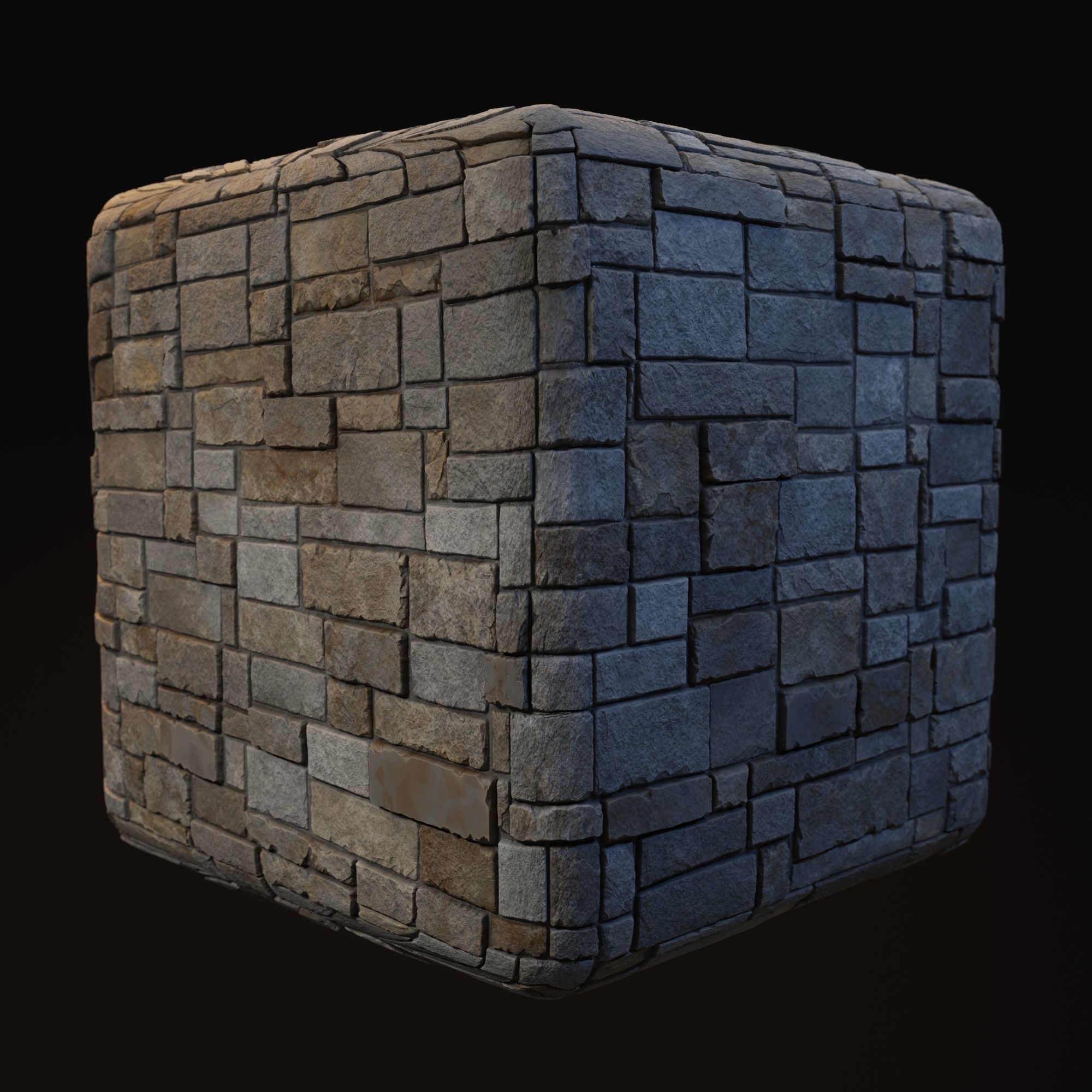 Ohio Gray Cobblestone 8K Textures Texture | CGTrader
