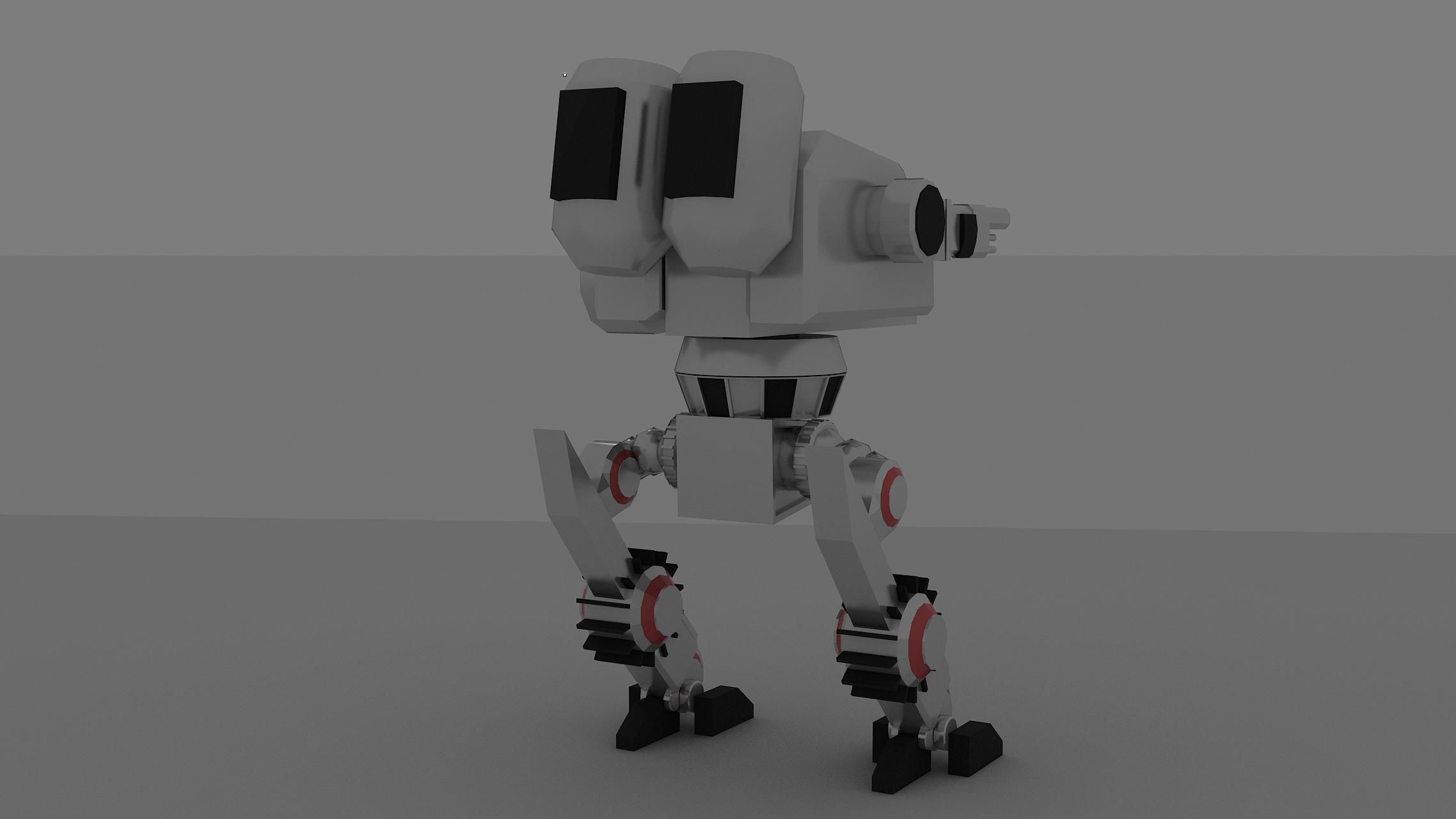 Steel fighting robot free VR / AR / low-poly 3D model | CGTrader