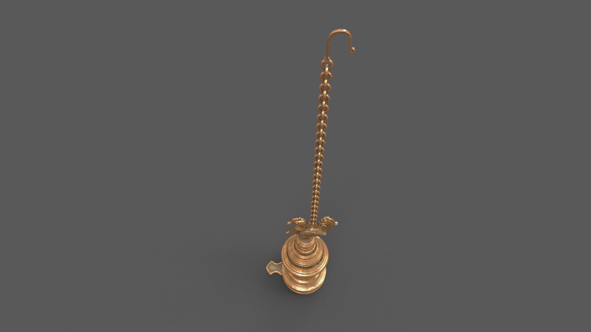 oil lamp 3D model | CGTrader