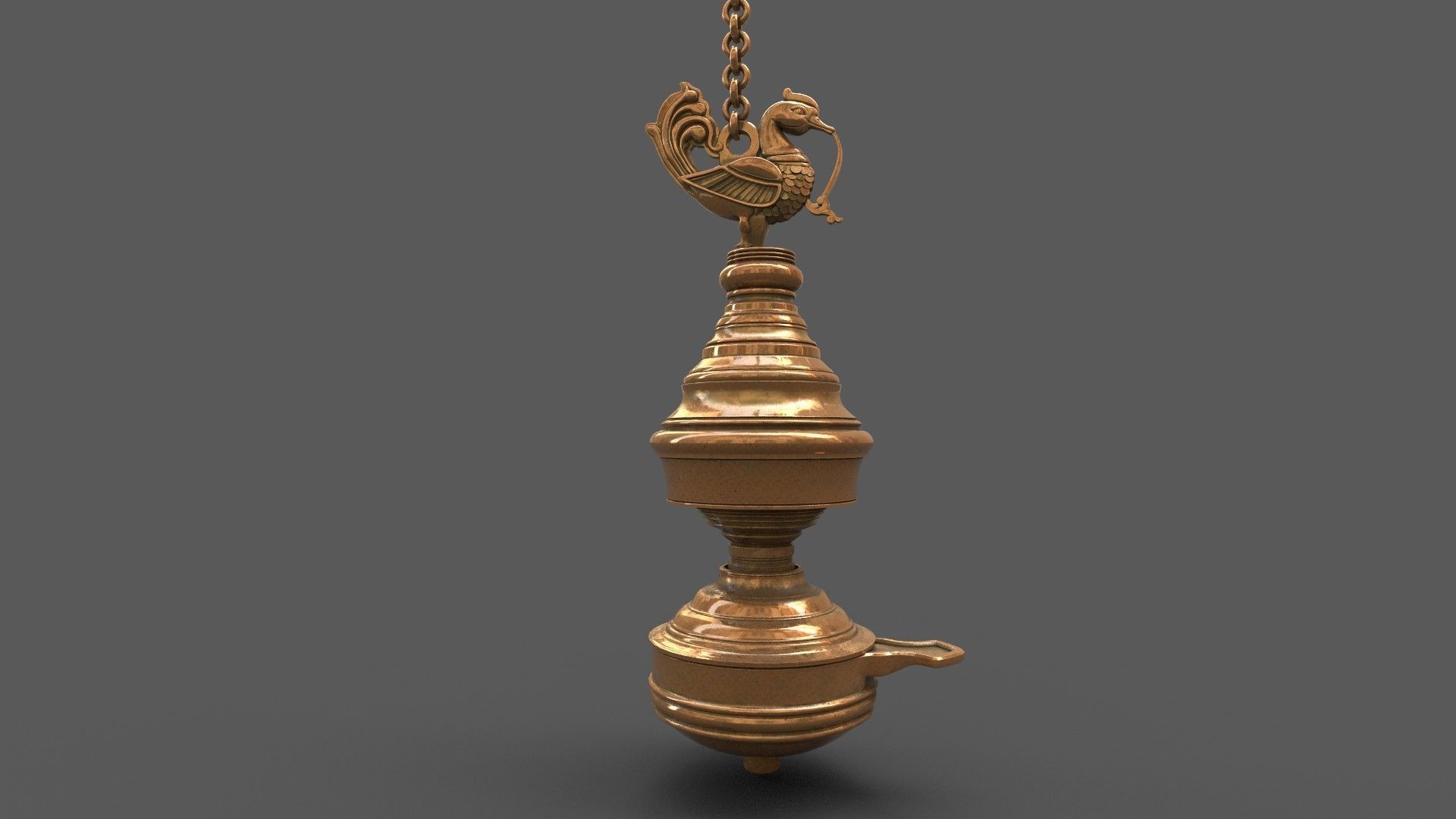 oil lamp 3D model | CGTrader