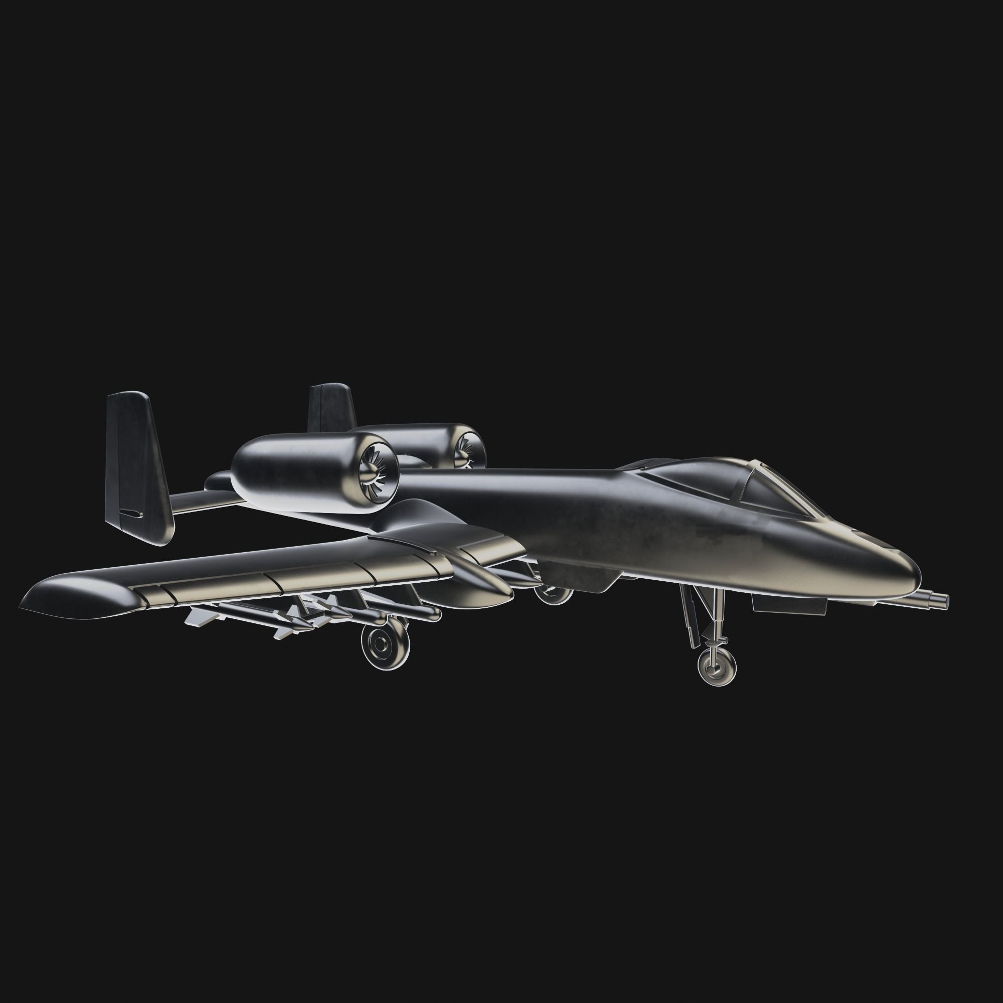 Airplane A10 Warthog Scale 1 50 Fairchild Republic 3D model 3D ...
