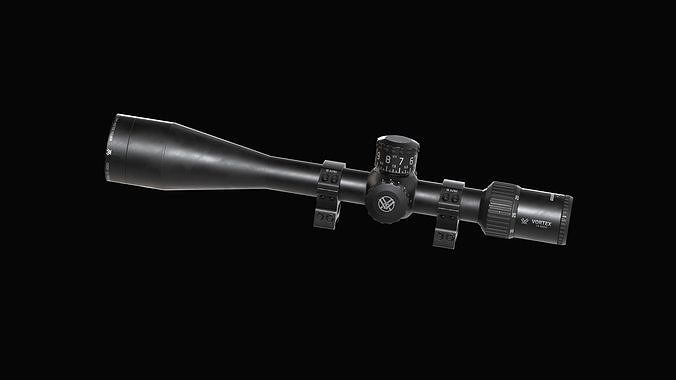 3D model Variable optic rifle scope Vortex GOLDEN EAGLE VR / AR / low ...