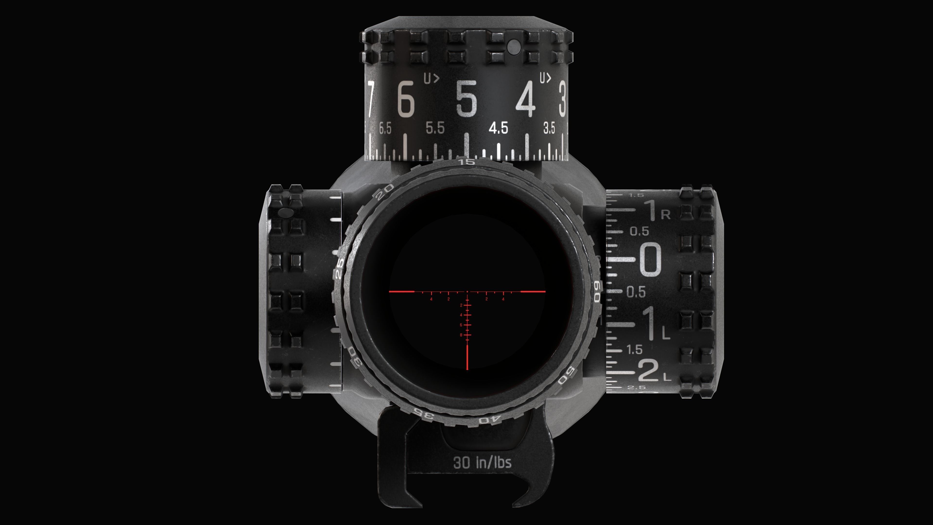 3D model Variable optic rifle scope Vortex GOLDEN EAGLE VR / AR / low ...