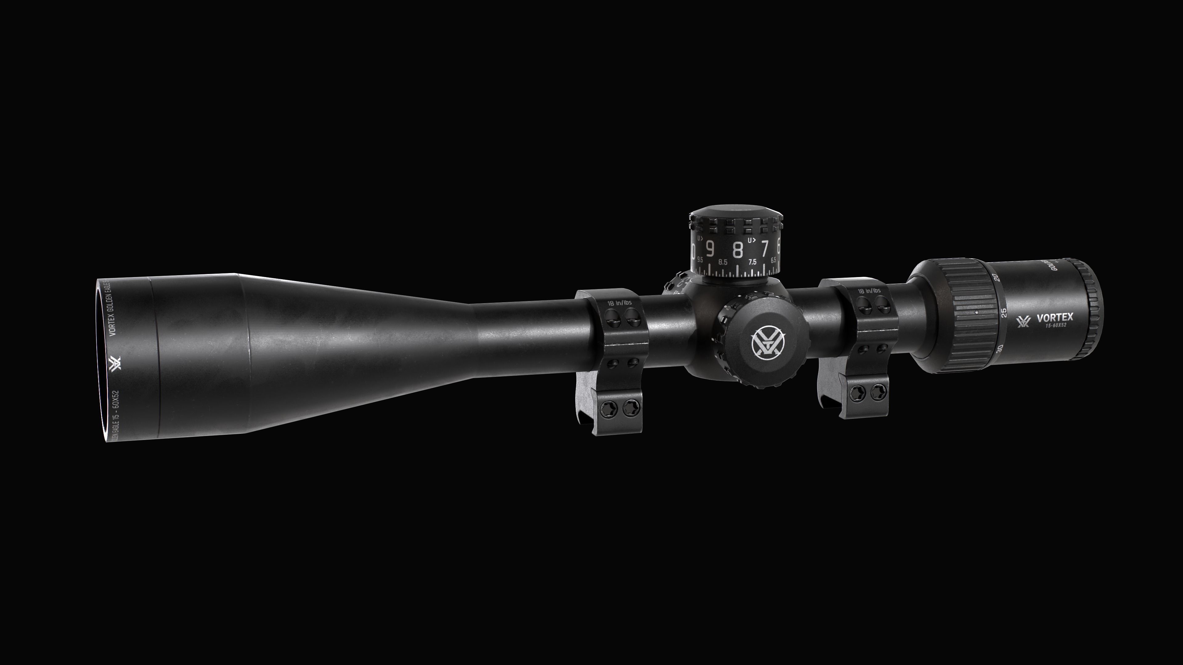 3D model Variable optic rifle scope Vortex GOLDEN EAGLE VR / AR / low ...