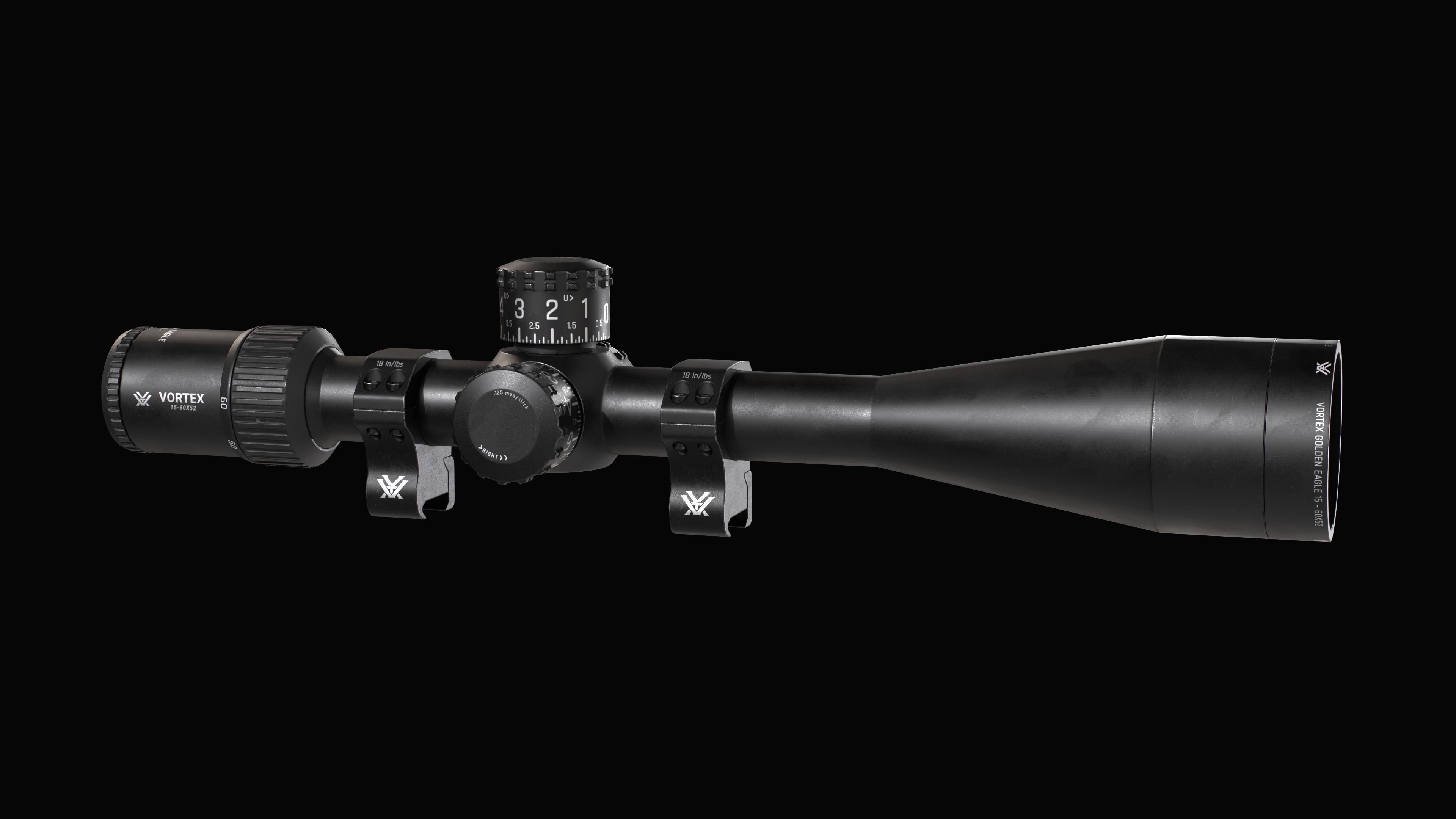 3D model Variable optic rifle scope Vortex GOLDEN EAGLE VR / AR / low ...
