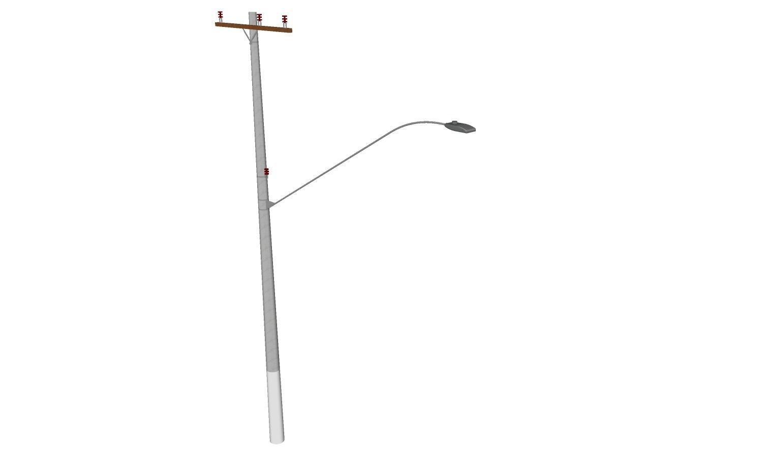 Concrete Lamp Post - Light Pole - Light Post - Street Light 40 3D model ...