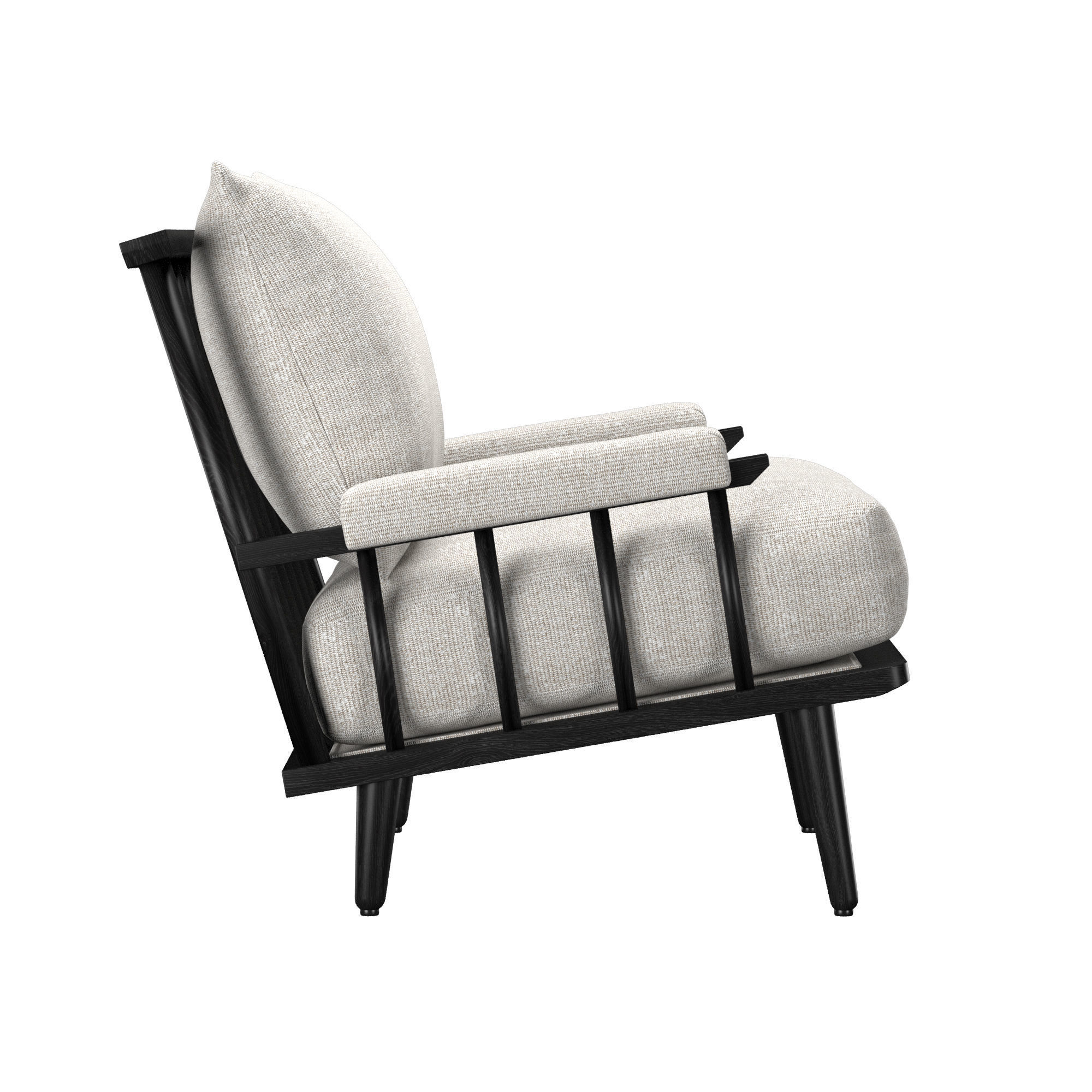 Spindle Back Viewing Chair 3D model | CGTrader