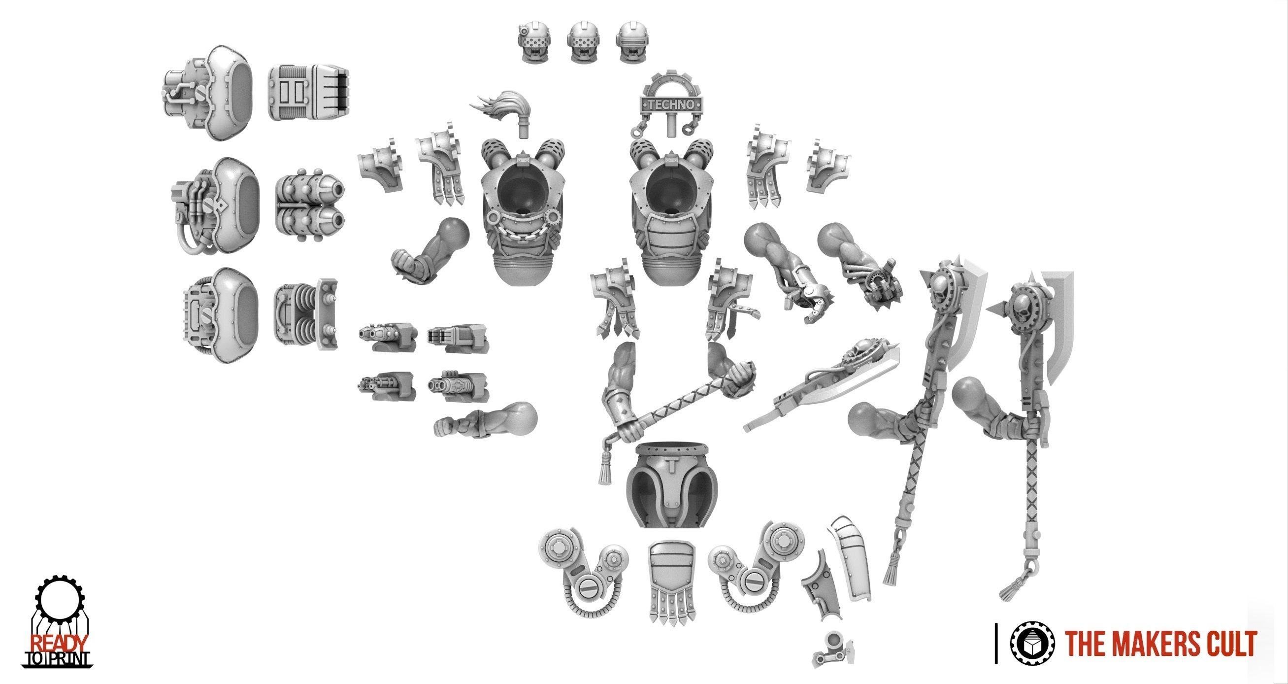 Dark Techno - Legionaut 3D model 3D printable | CGTrader