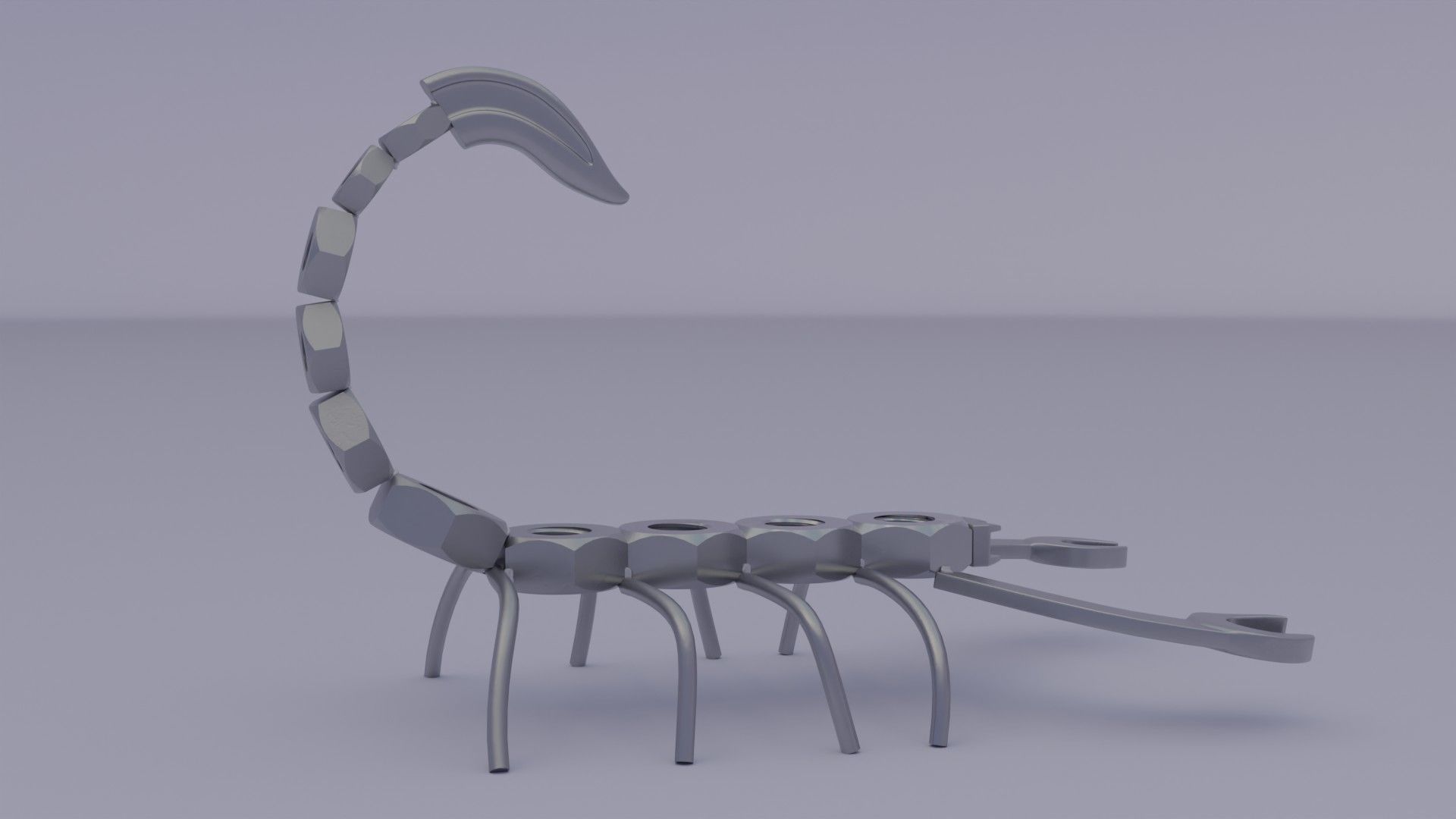 3D model Scorpion metal art VR / AR / low-poly | CGTrader