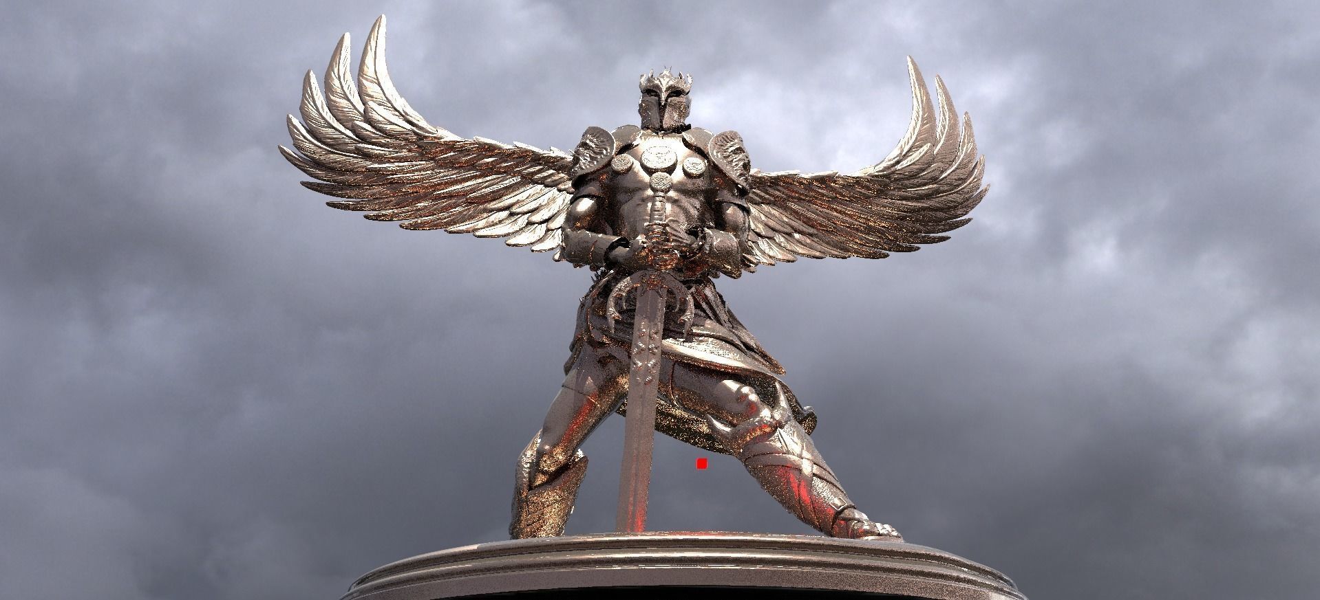 Serafim Warrior Sculpture 3D model | CGTrader