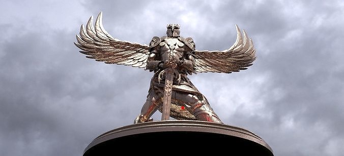 Serafim Warrior Sculpture 3D model | CGTrader