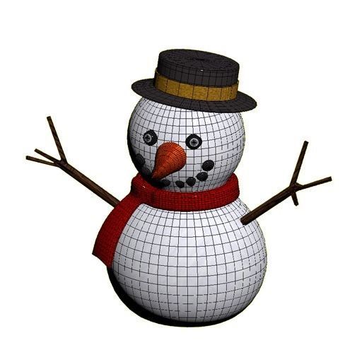 Snowman 3D model | CGTrader