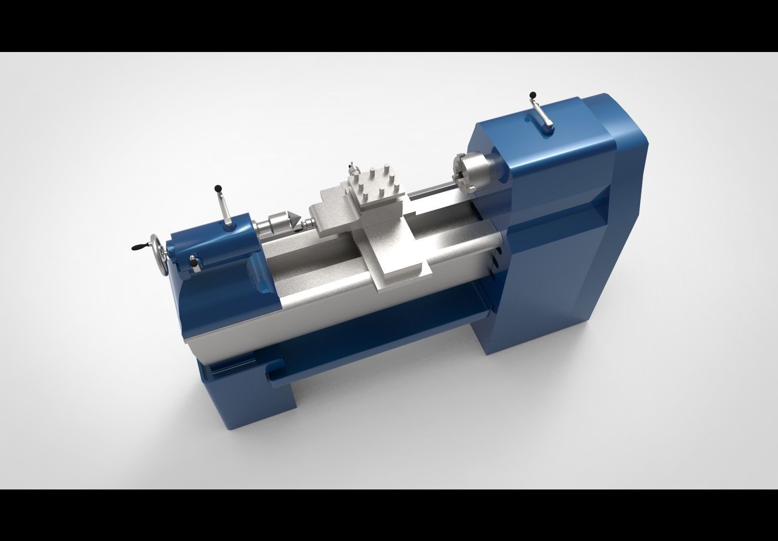 Lathe machine 3D model | CGTrader