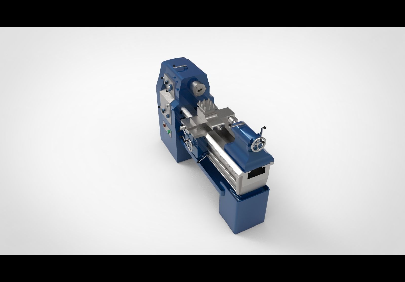 Lathe machine 3D model | CGTrader