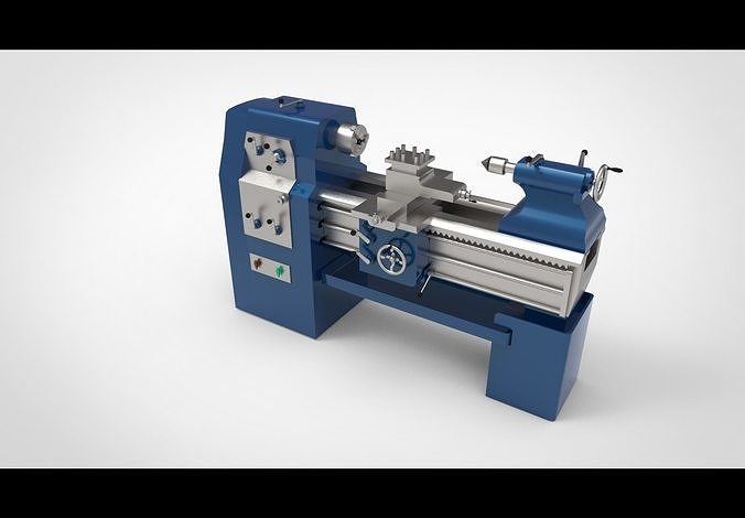 Lathe machine 3D model | CGTrader