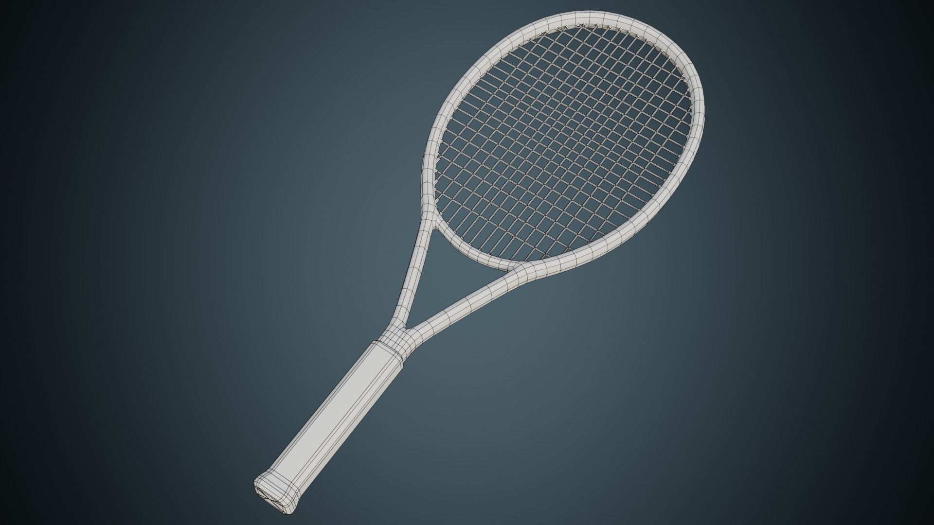 3D model Tennis Racquet 1A VR / AR / low-poly | CGTrader
