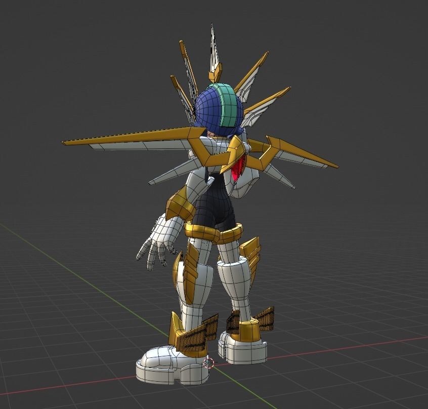 Armor Copy X 3D Model 3D model rigged | CGTrader