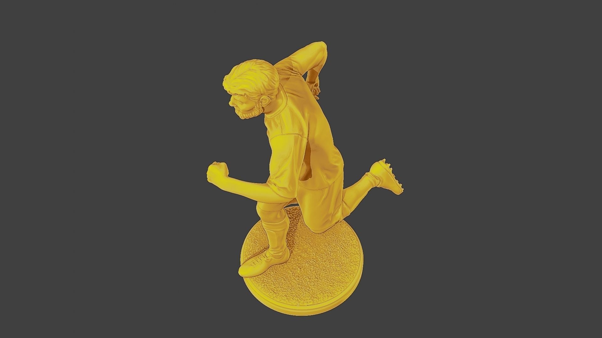 Soccer Player SP 035 3D model 3D printable | CGTrader