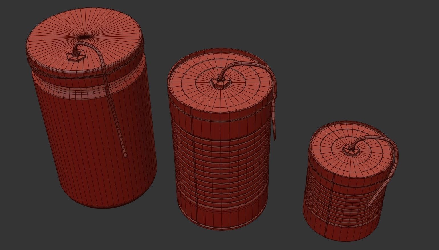 3D model Tin Grenade Bomb Pack VR / AR / low-poly | CGTrader