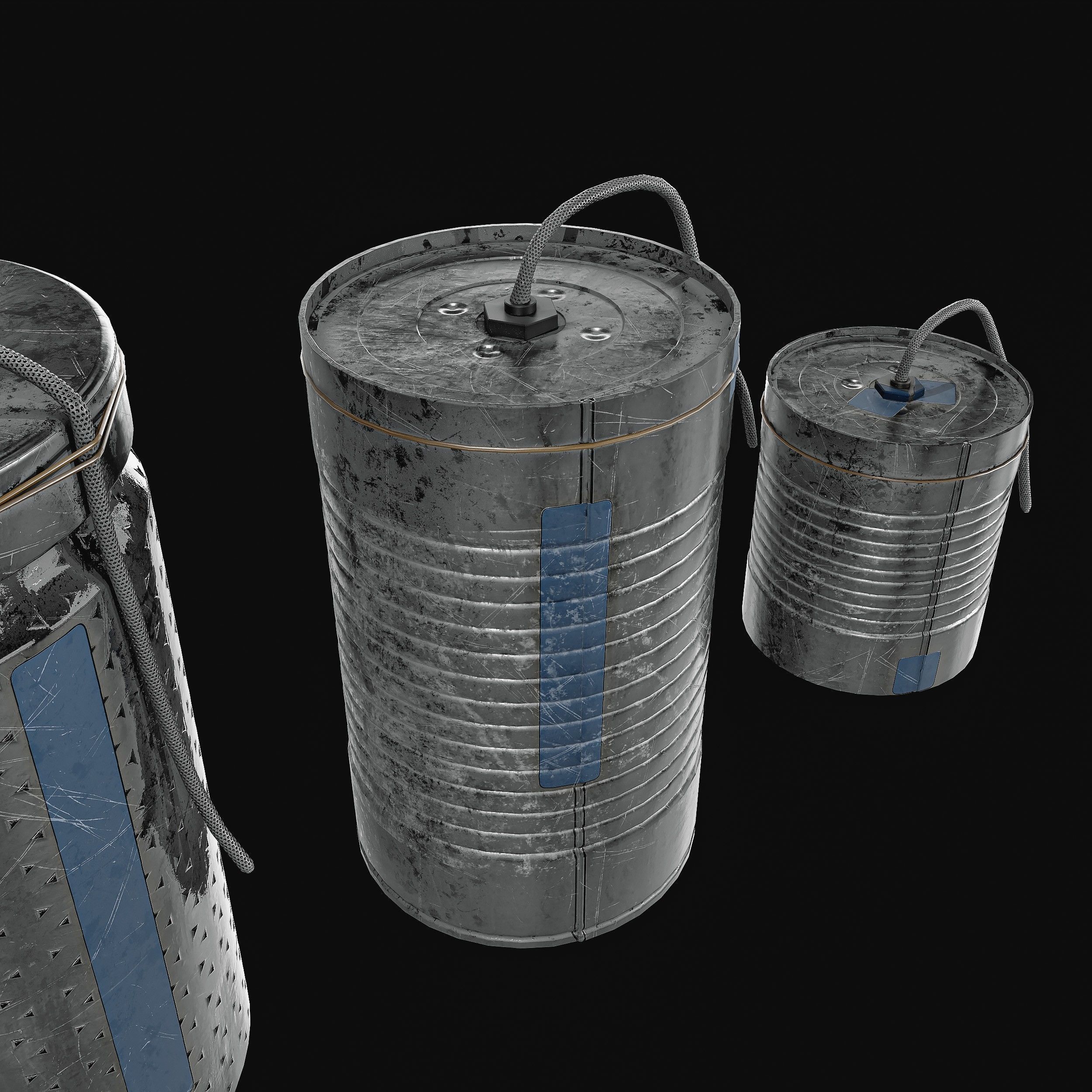 3D model Tin Grenade Bomb Pack VR / AR / low-poly | CGTrader