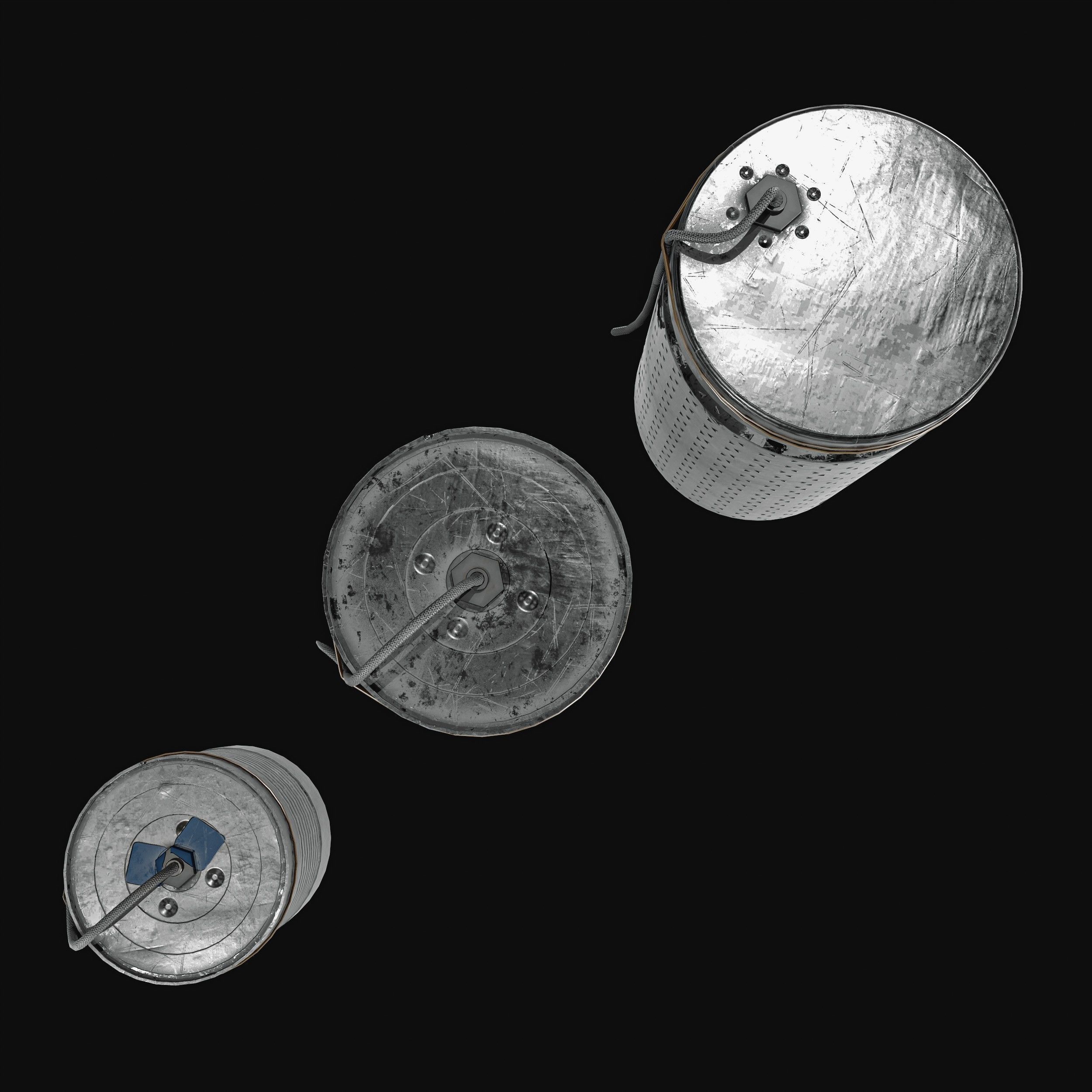 3D model Tin Grenade Bomb Pack VR / AR / low-poly | CGTrader