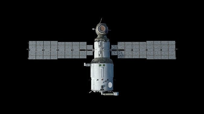 High quality 3D model Zvezda ISS module 3D model | CGTrader
