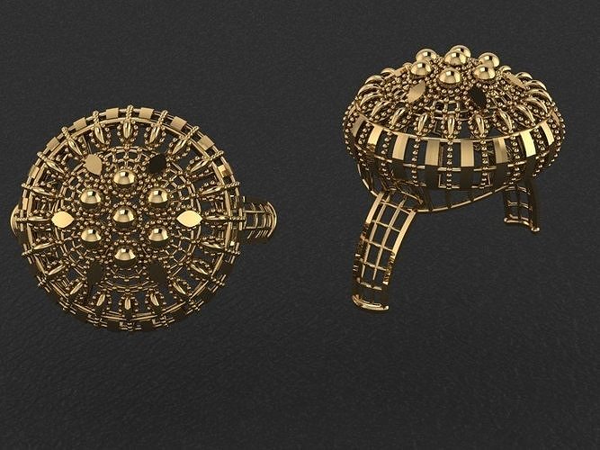 BEAUTIFUL DOM RING 3D model 3D printable | CGTrader
