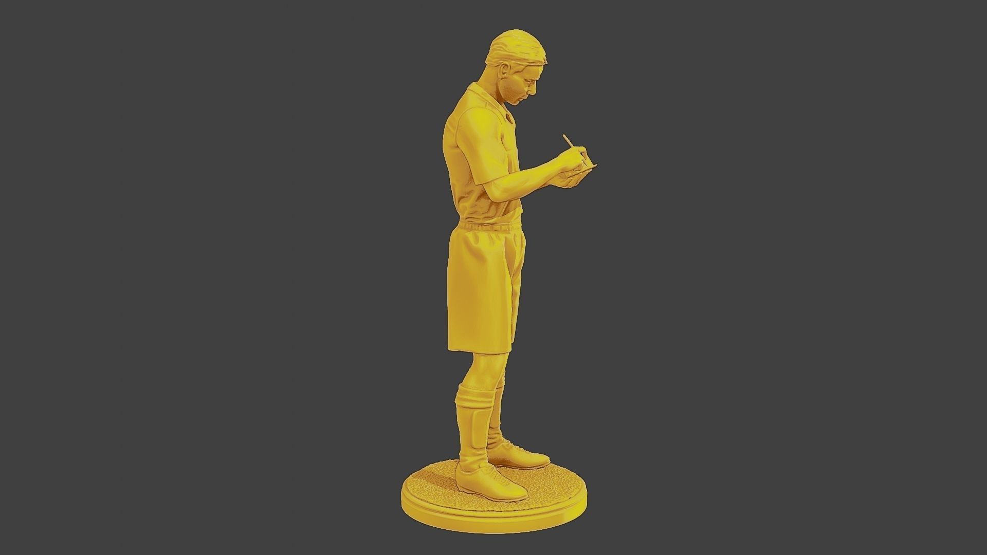 Soccer Player SP 048 3D model 3D printable | CGTrader