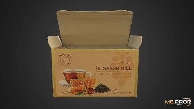 3D model Game Ready Honey Tea Box VR / AR / low-poly | CGTrader