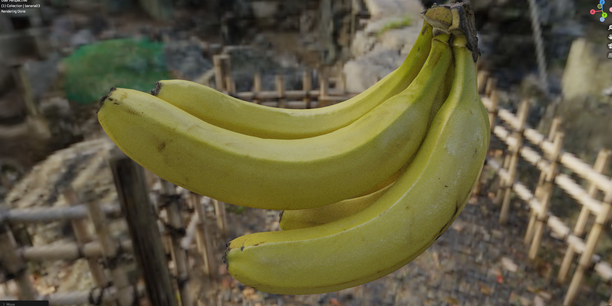 4k bunch of bananas 3D model | CGTrader