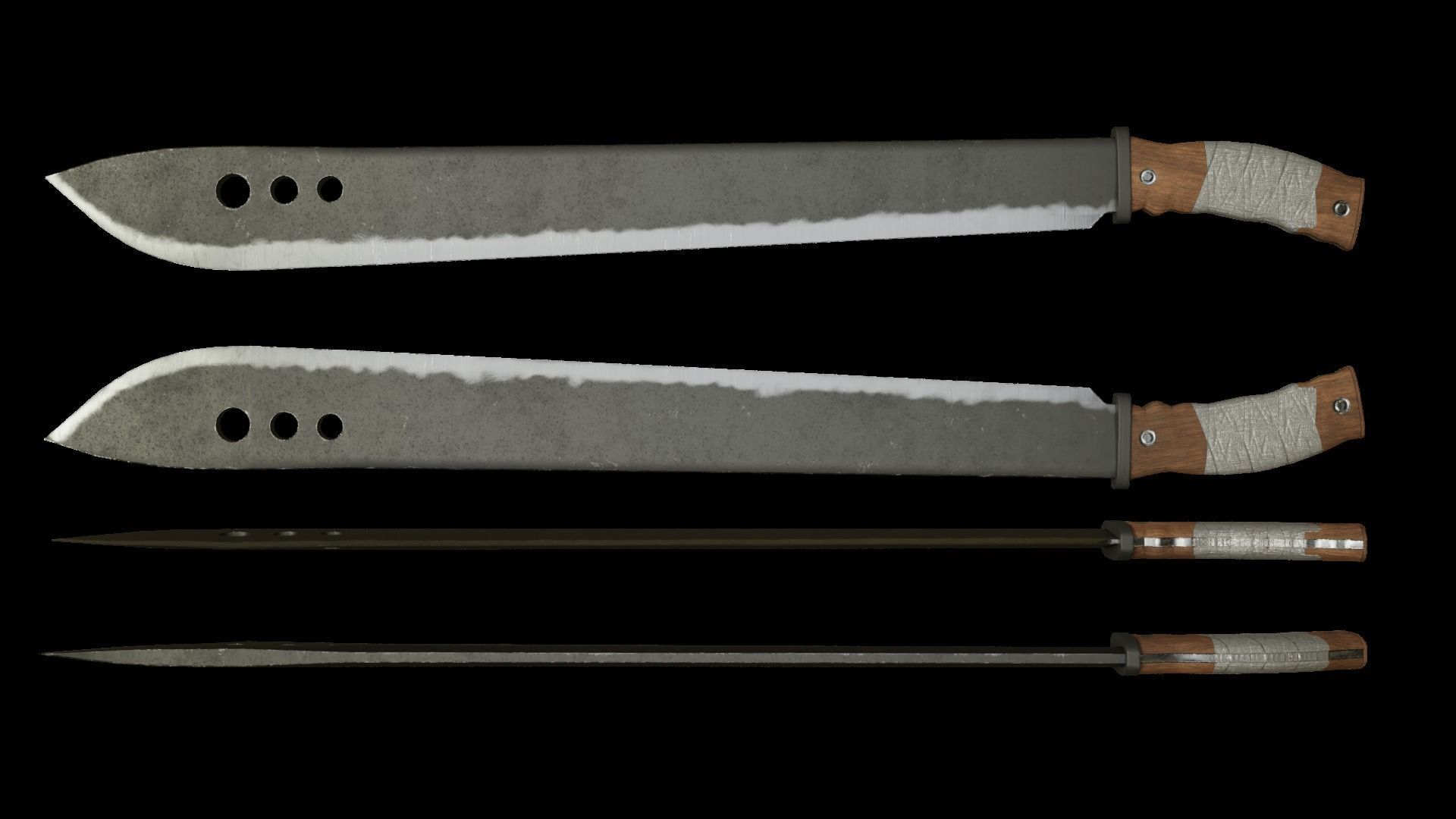 3D model Survival Machete VR / AR / low-poly | CGTrader