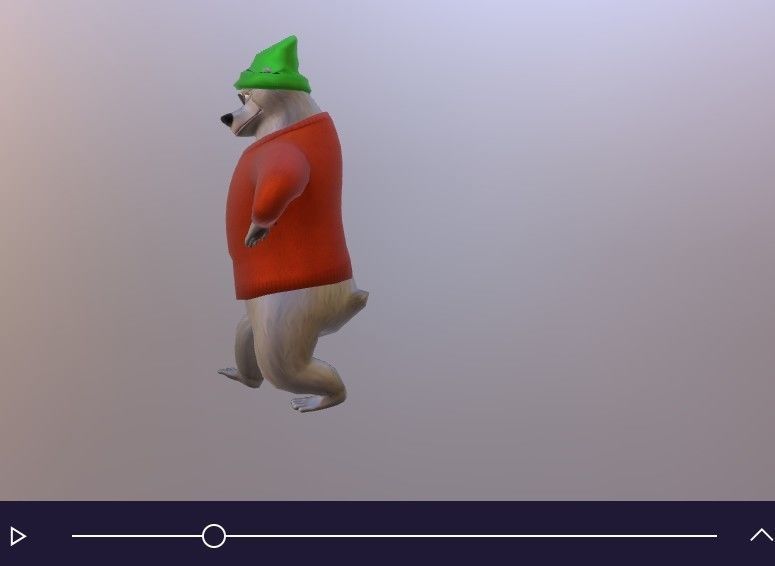 3D model Bear Dancing Hip Hop VR / AR / low-poly | CGTrader