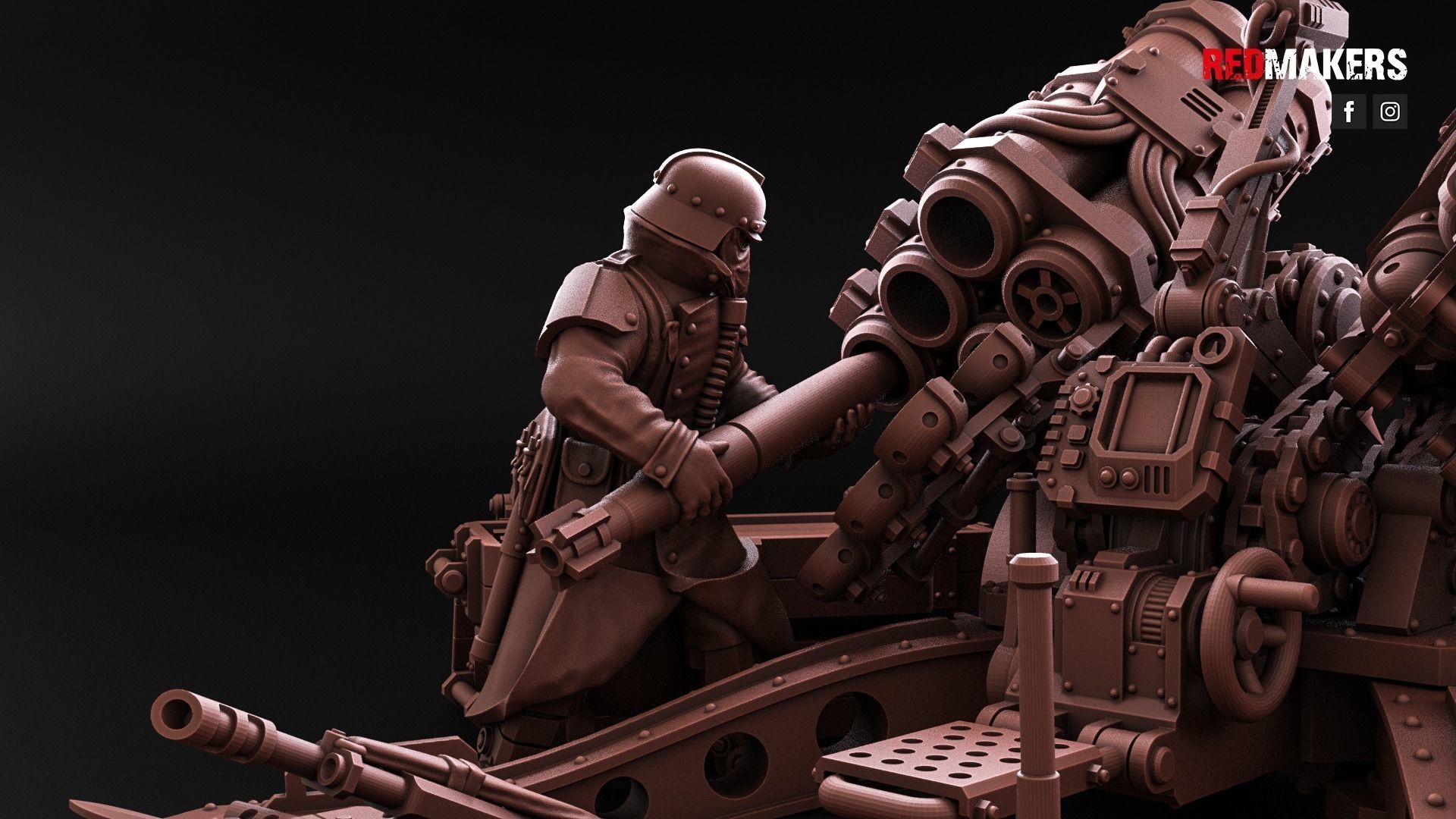 Multi Missile Launcher - Death Division - Field artillery 3D model 3D ...