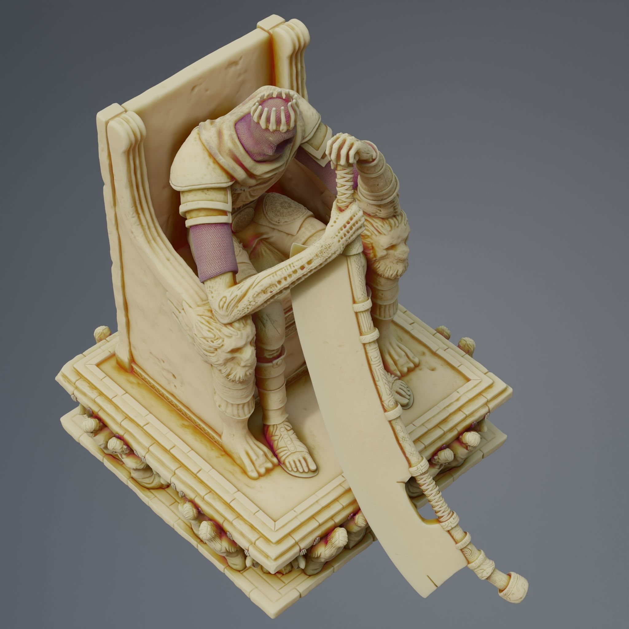 Yhorm the Giant Dark Souls 3 Boss Statue 3D model 3D printable | CGTrader