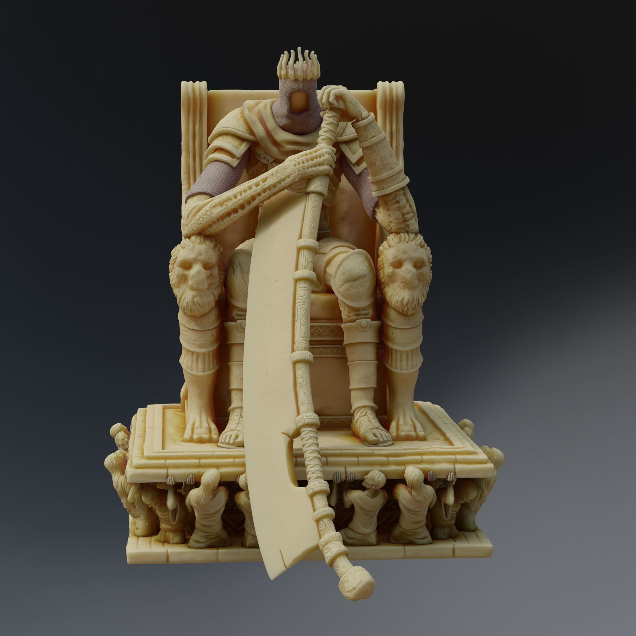 Yhorm the Giant Dark Souls 3 Boss Statue 3D model 3D printable | CGTrader