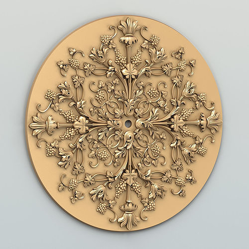 Round rosette 047 3D model | CGTrader