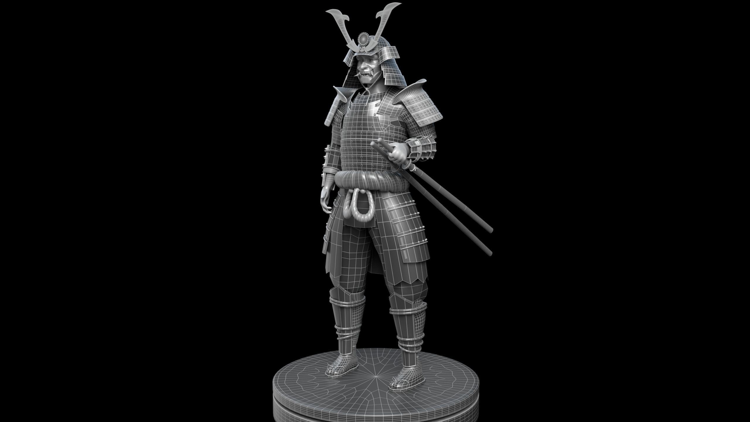 Samurai Character 3D model | CGTrader
