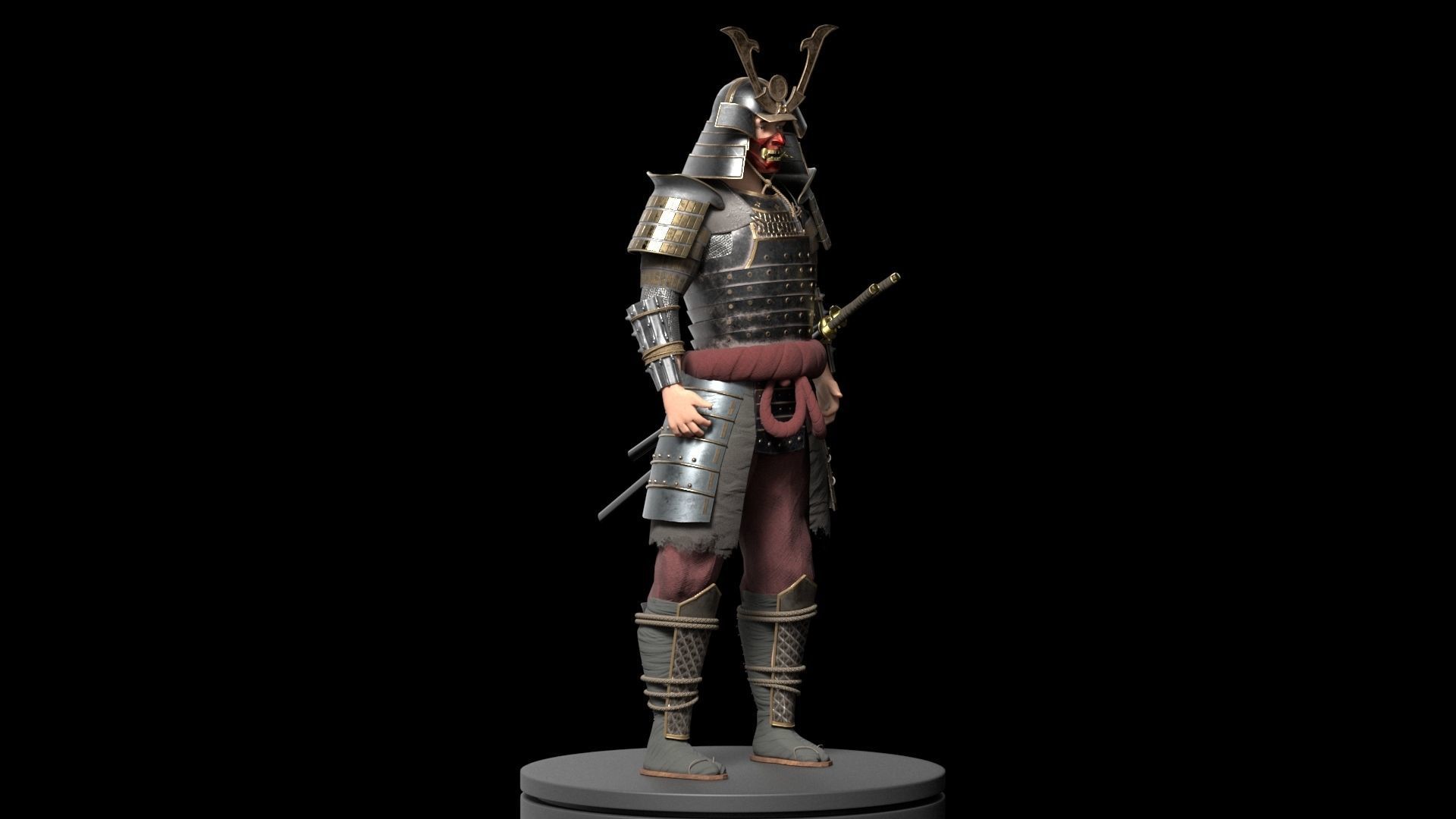 Samurai Character 3D model | CGTrader