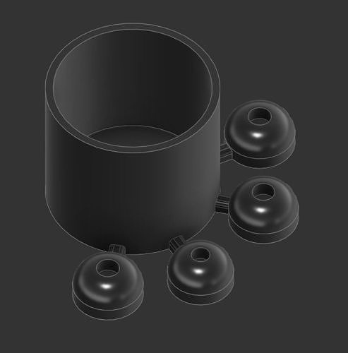 Futuristic Pencil case 3D model 3D printable | CGTrader